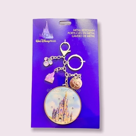 Disney | Accessories | Disney World 5th Anniversary Castle Metal ...